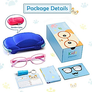 Cyxus Kids Blue Light Blocking Glasses Computer Game Spring Hinges Eyeglasses for Boys Girls Age 6-15