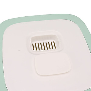 Rice Storage Container, 22.lb Food Storage Container with Lid and Measuring Cup, Moistureproof Cereal Grain Storage Box for Beans Grain Flour and Pet Food (Light Green)