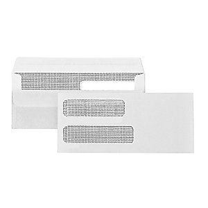 500 No. 10 Flip and Seal Double Window Security Envelopes - Perfect Size for Multiple Business Statements, Quickbooks Invoices, and Return Envelopes -Number 10 Size 4 1/8 X 9 ½ Inch