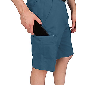 Cargo Golf Shorts for Men - Dry Fit, Large Pockets, Lightweight, Moisture Wicking, 4-Way Stretch