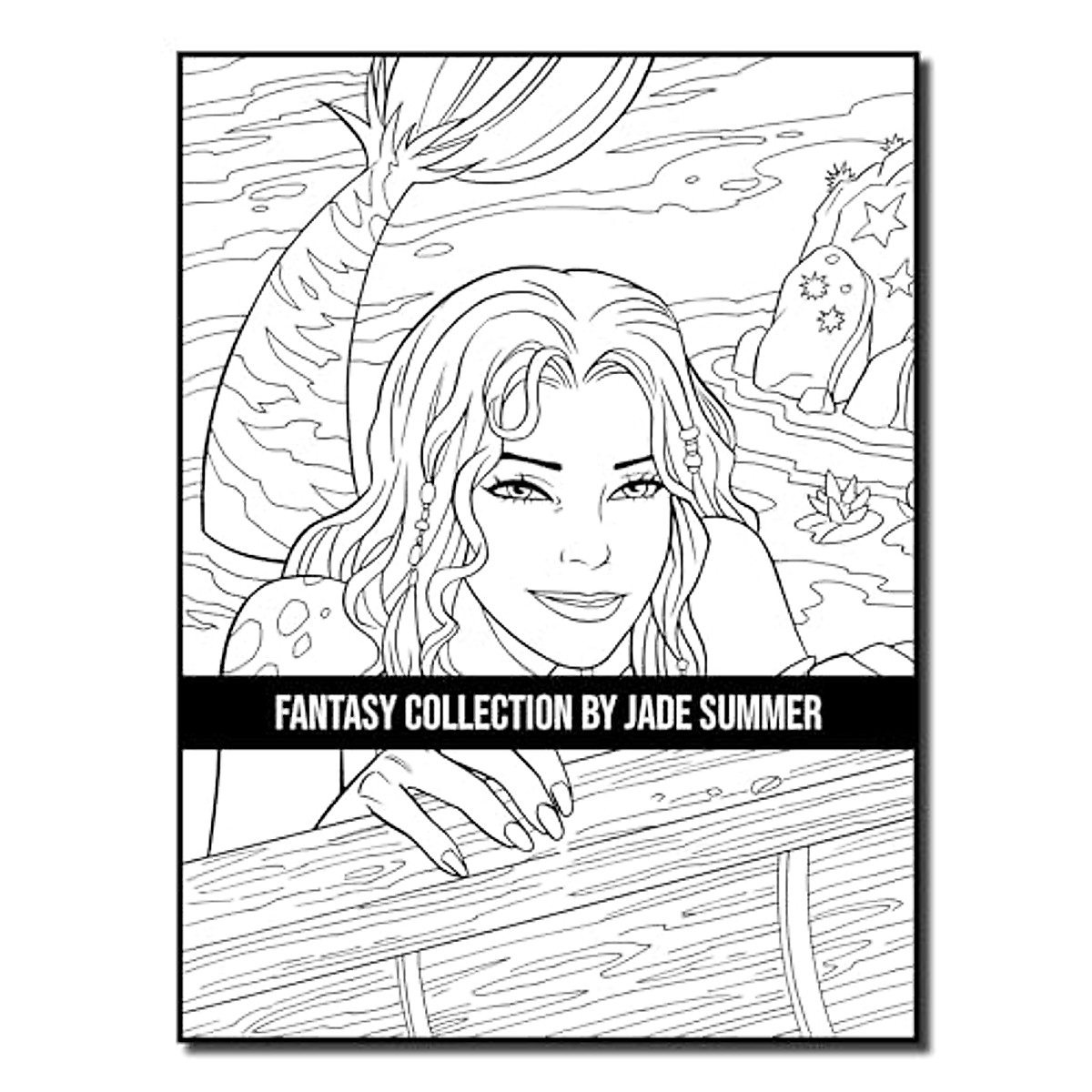 Fantasy Collection: An Adult Coloring Book with 100+ Incredible Coloring Pages of Mermaids, Fairies, Vampires, Dragons, and More!