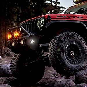 KC HiLiTES Cyclone V2 LED - Single Light - Clear Lens - 5W Flood Beam