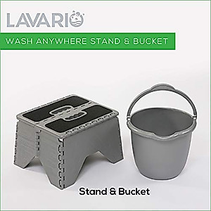 Lavario Wash Anywhere Set, Includes (1) Stand, and (1) Bucket