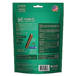 Get Naked Grain Free 1 Pouch 6.6 Oz Weight Management Dental Chew Sticks, Large