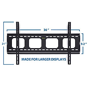 Mount-It! Low-Profile Large TV Mount | Flush TV Wall Mount | Ultra-Slim Fixed TV Mount for 42-70 in. Screen TVs | VESA Compatibility up to 800x400 | 220 lbs Capacity