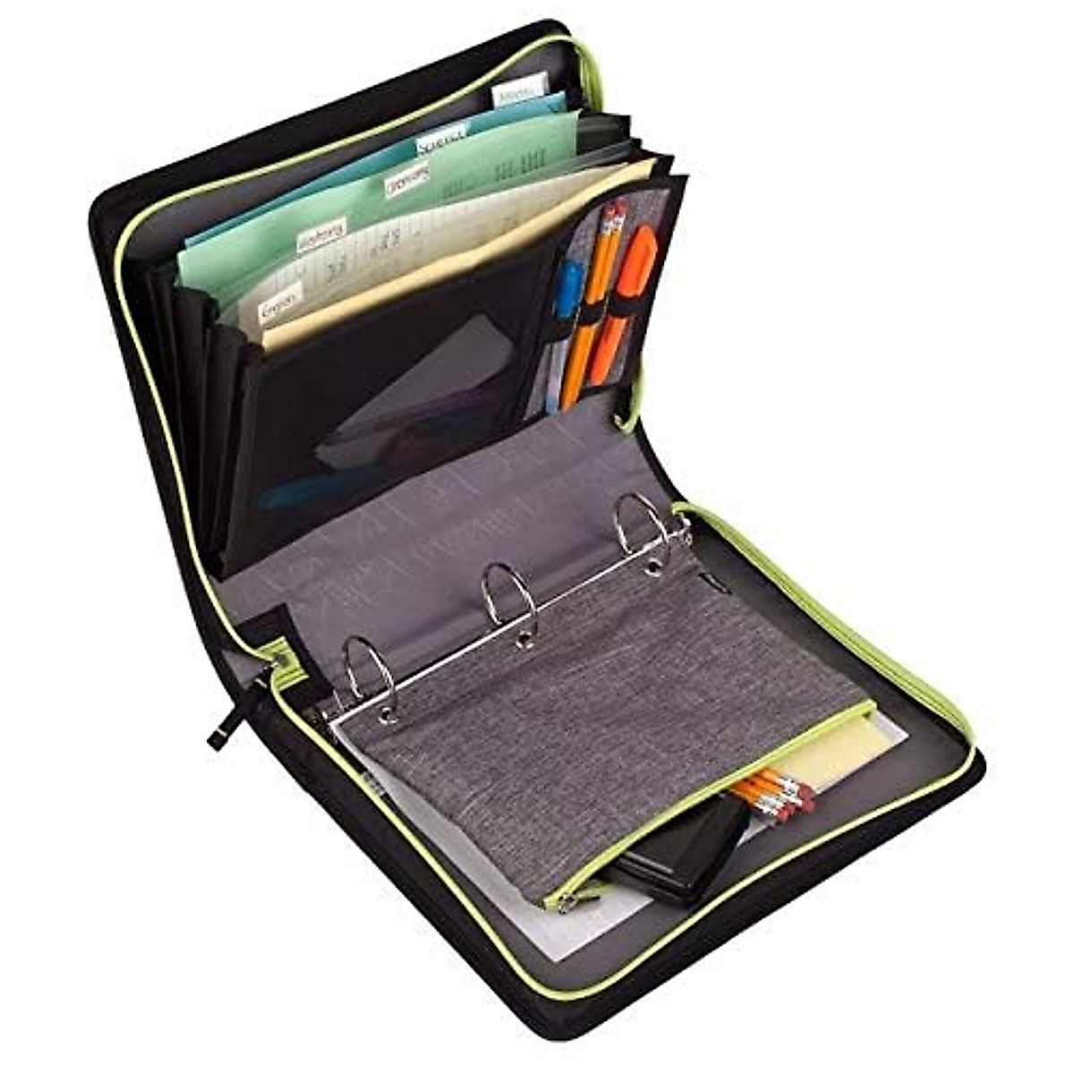 Five Star 2" Ring Zipper Binder 605 Sheet Capacity Teal