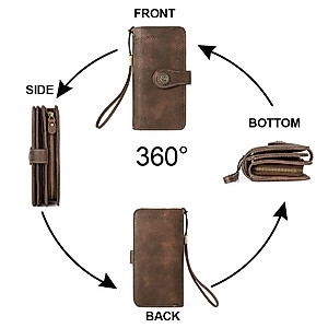 CLUCI Women Backpack Bundle with Women Wallet