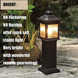 Landscape Light Bulbs For Philips 12 Volt 11 Watt T5 Wedge Base Low Voltage Lights Bulbs/ Garden Light Bulbs/ Deck Light Bulbs/ Yard Light Bulbs/ Malibu Bulbs - 20 Pack