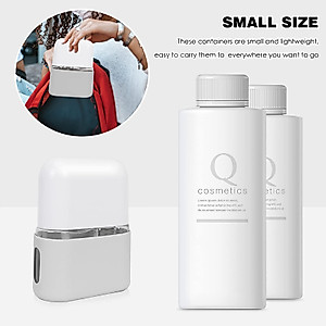Skycase Travel Bottle Set, 3 in 1 Travel Containers Set for Toiletries,Leak-Proof Refillable Plastic Bottles with Lid,Airplane Accessories Kits for Shampoo Conditioner Lotion Liquids,Grey