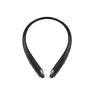 LG HBS-1120 Tone Platinum Se Bluetooth Wireless Retractable Stereo Headset with Google Assistant- Black - Retail Packaging, 2.3