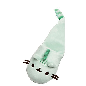 GUND Pusheenosaurus Pusheen Plush Dino Slippers, Green, One Size Fits Most