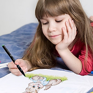 Fabric Markers, Lelix 30 Permanent Colors Dual Tip Fabric Pens for Writing Painting on T-Shirts Clothes Sneakers Canvas Pillowcases, Child Safe & Non-Toxic for Kids Adults