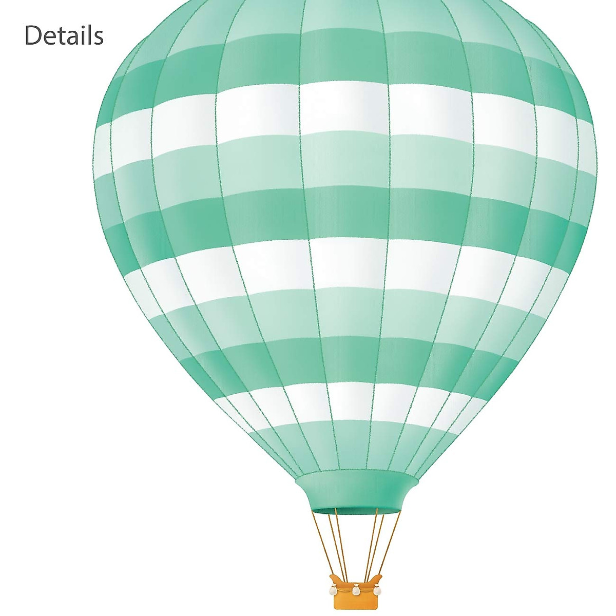 DECOWALL DS8-1801 Rainbow and Hot Air Balloons Kids Wall Stickers Wall Decals Peel and Stick Removable Wall Stickers for Kids Nursery Bedroom Living Room d?cor