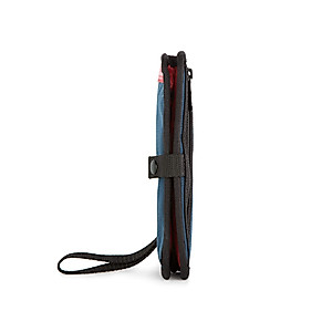 Manhattan Portage Continental Wallet (Navy, Snap closure, zippered compartments, credit cards, ID cards, cash, Thirteen pockets, 1000D)