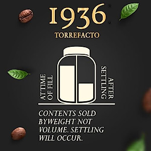 1936 Instant Coffee Vanilla 8 OZ- Smooth Taste - 100% Pure Arabica Coffee - Light Instant Coffee -Medium Roast - Glazed with Cane Sugar- Gluten Free- Kosher Certified -Non GMO