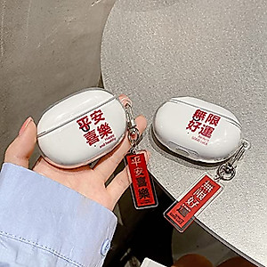 3D Cool Infinite Good Luck Case ​with Pendant Keychain for Women Girls Men Boys for Beats Studio Buds 2021 Case Cover Accessories Silicone Skin