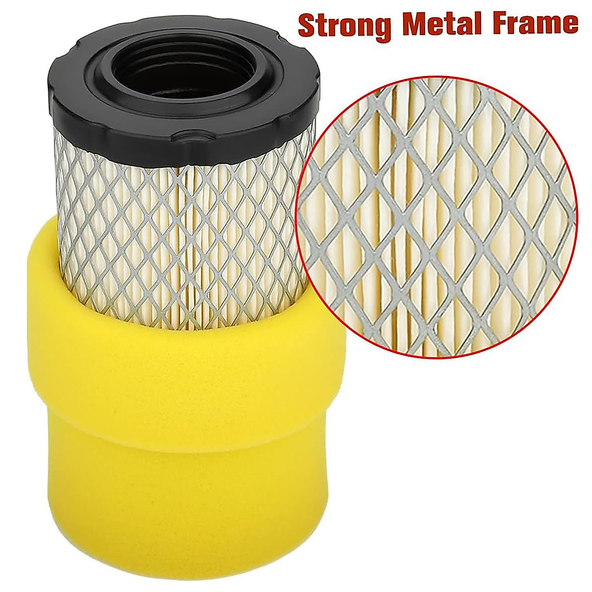 Drblawi Compatible with 793569 793685 Air Filter for Briggs and Stratton Intek Craftsman LT2000 YT3000 4241 5415 John Deere GY21055 MIU11511 LA125 LA115 D100 D110 D120 Lawn Mower Tractor (Pack of 2)