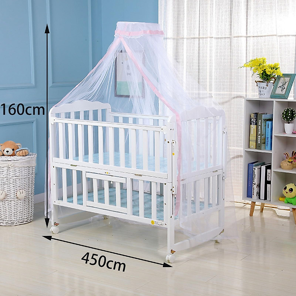 SH-RuiDu 1PC Crib Dome Net Baby Child Mosquito Net Newborn Foldable Mosquito Mesh Net