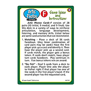 Super Duper Publications | Articulation Photos F Fun Deck Flash Cards | Educational Learning Resource for Children