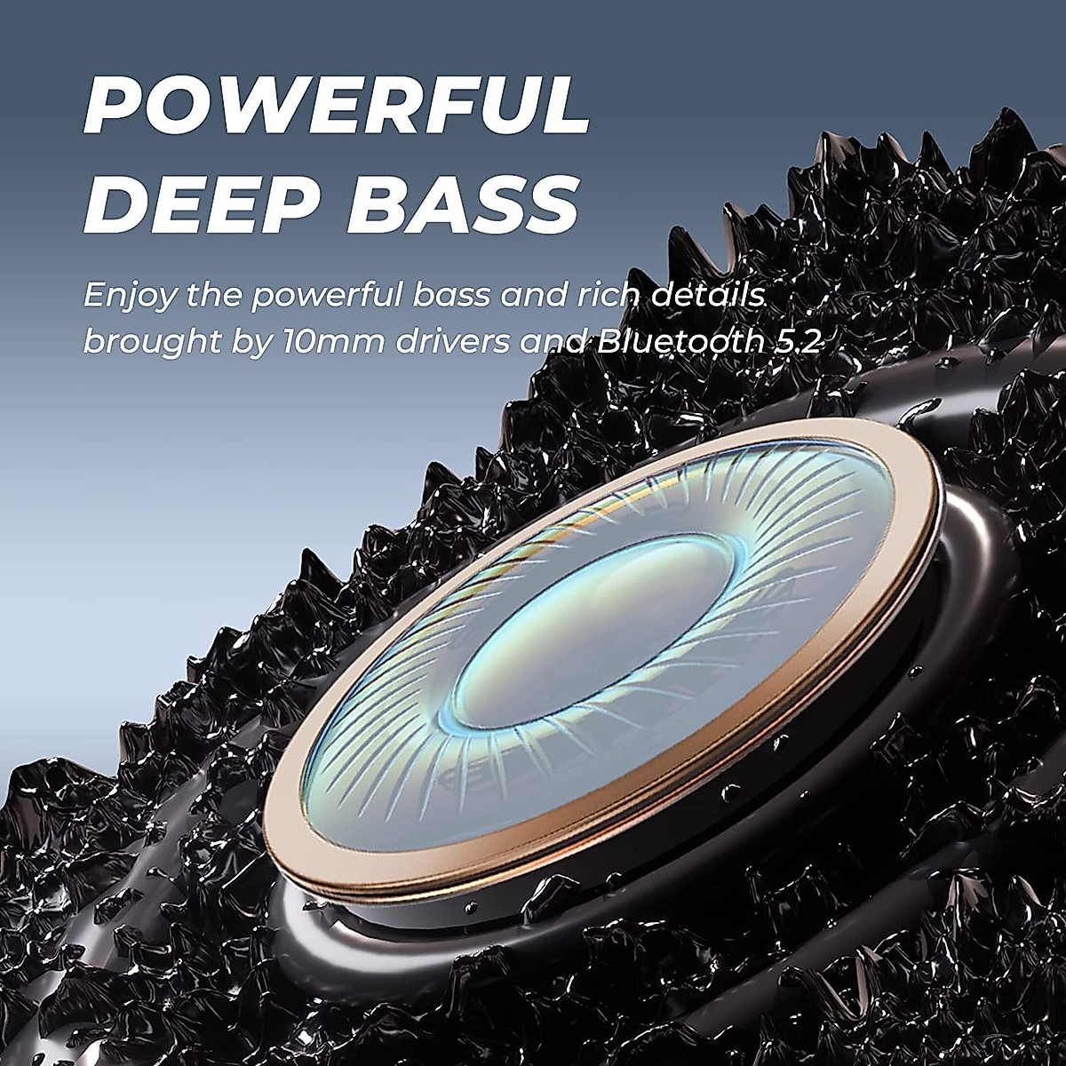 TONEMAC N20 Wireless Neckband Earphones Bluetooth 5.2 Earbuds IPX6 Waterproof, and 120H Playtime