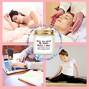 LAMIVEENLA Maid of Honor Gifts Scented Candle Lavender - Bridesmaid Proposal Gifts Matron of Honor Proposal Gifts Bridesmaid Gifts Soy Candle 4oz