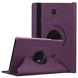 Case for Samsung Galaxy Tab S4 10.5 inch 2018 (SM-T830 SM-T835 SM-T837), 360 Degree Rotating Stand Case Smart Protective Cover with Stylus Pen,Screen Film (Purple)