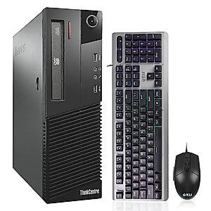 Lenovo ThinkCentre M83 SFF Computers Intel Core i5-4570 Refurbished Desktop,16GB RAM, 500GB HDD, DVD, AC WiFi 5, Windows 10 Pro (Renewed)
