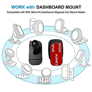 AZXYI Very High Bond Car Adhesive, 9 PCS Dashboard Sticky Adhesive Replacement, Double Sided Sticky Pads Sticker Tapes for Mounting Windshield Dashboard Magnetic Phone Car Mount and Dash Cam