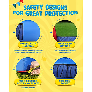 AirMyFun Toddler Bounce House with Blower for Kids 3-8, Inflatable Bouncy Jumping Castle with Slide, Indoor/Outdoor Jump Bouncer House, 82011A