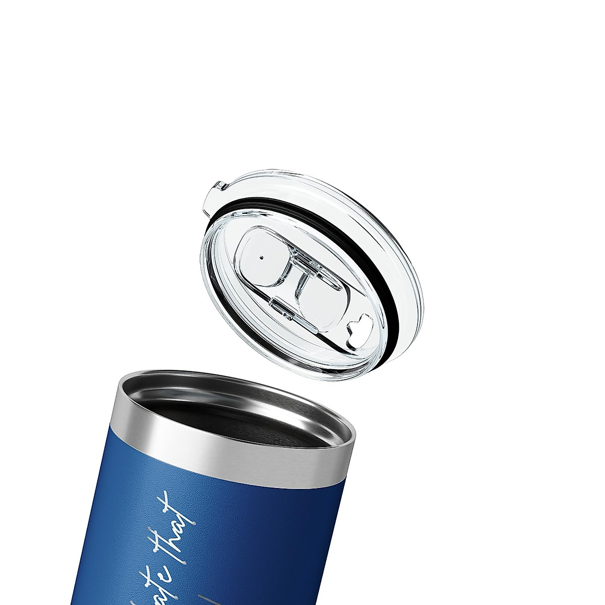 Cuptify You Had Me at I Hate That Too! Skinny Tumbler with Lid Laser Engraved on Blue 22 oz Insulated Stainless Steel Best Friend Birthday Gift For Women