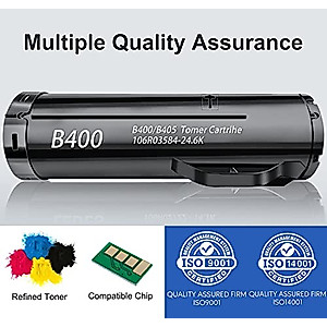 Ledes B400 Toner Cartridge High Yield 24,600 Pages, Compatible for Xerox Part#: 106R03584 Replacement for Versalink B400 B400N B400DN B405 B405DN (1 Pack, Black)