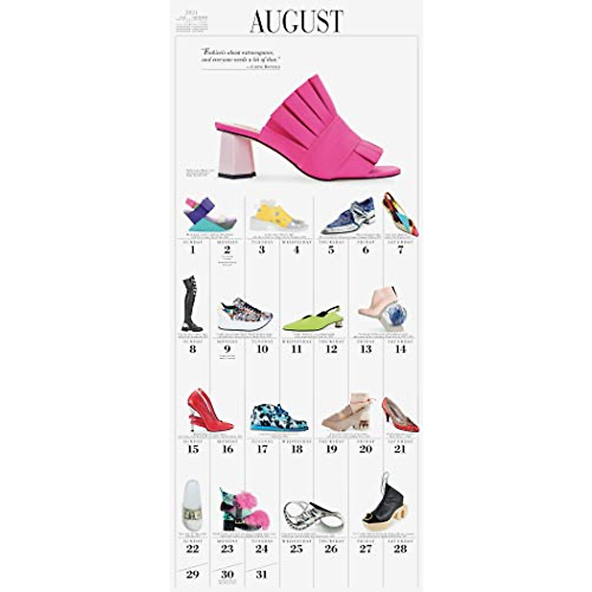 365 Days of Shoes Picture-A-Day Wall Calendar 2021