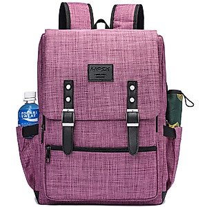 HFSX Vintage Backpack Anti Theft Laptop Backpack Men Women Business Travel Computer Backpack College Bookbag Stylish Water Resistant Vintage Backpack with USB Port Fits 15.6 Inch Laptop