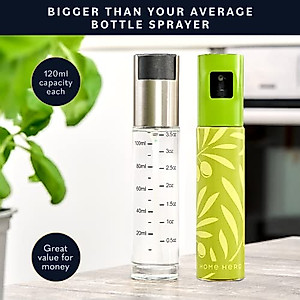 Olive Oil Sprayer for Cooking, 2 pack Olive Oil Spray Bottle, Oil Mister - Oil Sprayer for Air Fryer, Cooking Oil Sprayer - Oil Mister Spray Bottle for Cooking, Olive Oil Sprayer Mister, Oil Spritzer