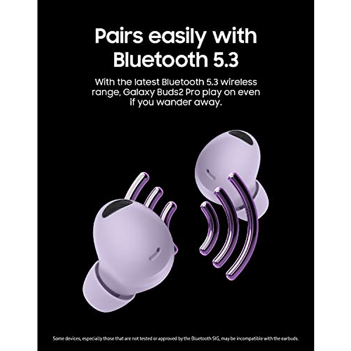 SAMSUNG Galaxy Buds 2 Pro True Wireless Bluetooth Earbuds w/ Noise Cancelling, Hi-Fi Sound, 360 Audio, Comfort Ear Fit, HD Voice, Conversation Mode, IPX7 Water Resistant, US Version, Graphite