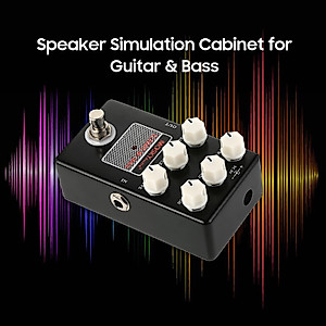 ERYUE Classic M-Shall Speaker Simulator, MOSKYaudio Classic M-Shall Speaker Simulator Cabinet Simulator Guitar Effect Pedal Speaker Simulation for Guitar Bass