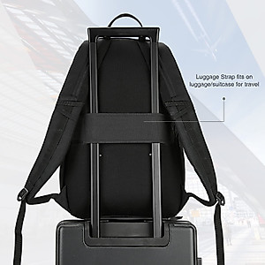 EVER ADVANCED Work School Backpack for College High School Students, Travel Laptop Backpack for Women Men with Luggage Sleeve, Fit 15.6Inch Laptop, Water Resistant Bookbag Carry on BagPack, Army Green