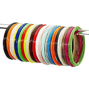 Amazon Basics PLA 3D Printer Filament, 1.75mm, 22 Assorted Colors, 1.25 kg