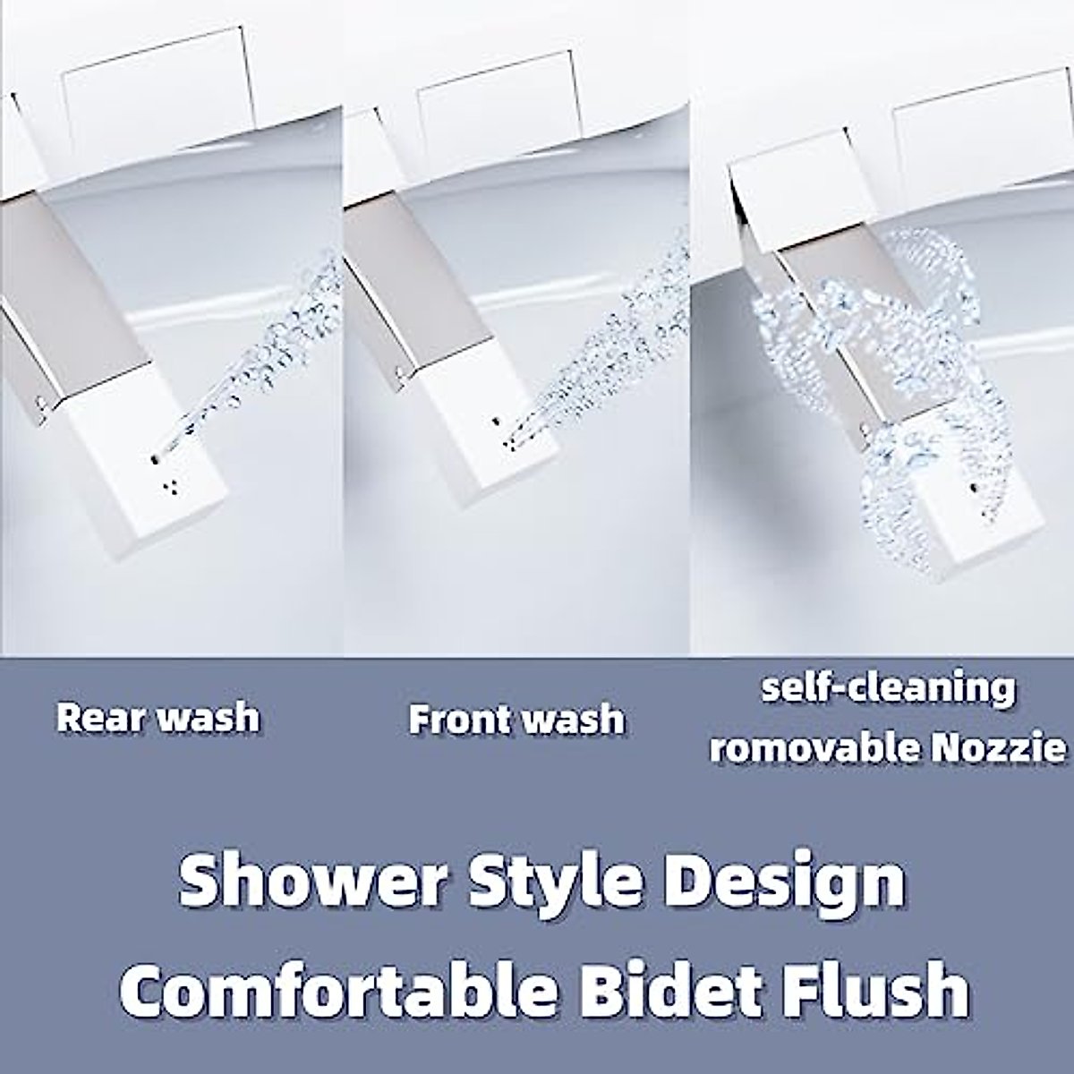 ELLAI Smart Toilet with bidet function, One-piece Toilet with Auto-Flush, Warm Water, Air Drying Function, Heated Seat, LED Nightlight, Includes Remote Control …
