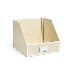 Great Useful Stuff Linen Closet Storage: Organize Bins for Sheets, Blankets, Towels, Wash Cloths, Bedding Sets, Duvet Covers, Pillowcases and More. 100% Brushed Cotton Twill (Large, Cream)