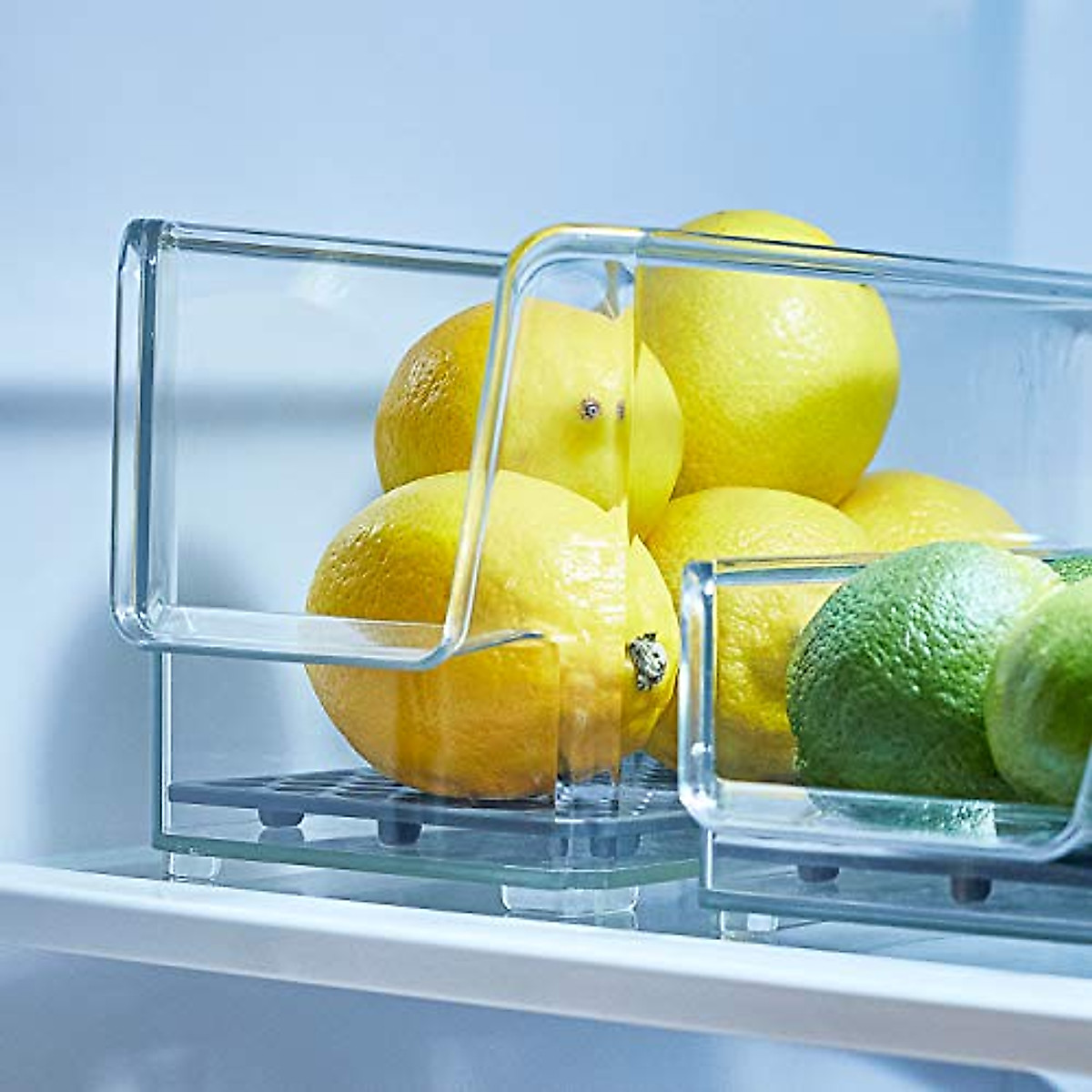 Spectrum Hexa in-Fridge Large Refrigerator Organizer Bin for Storage and Organization of Fruit Vegetables Produce and More, 8.5 x 4 x 4.25