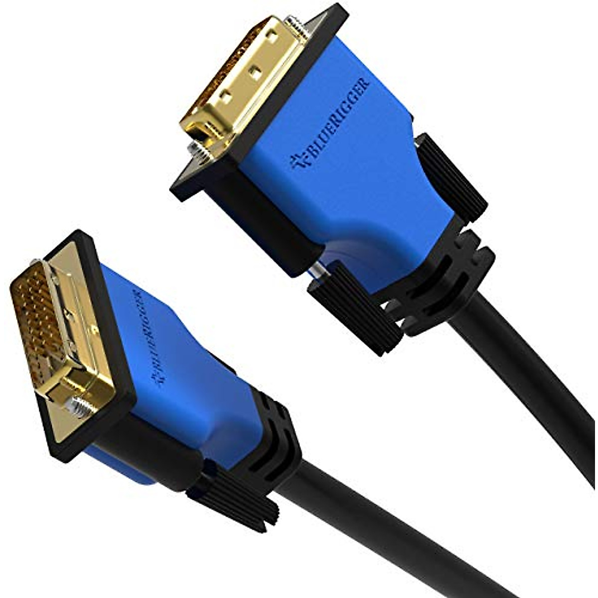 BlueRigger DVI to DVI Monitor Cable (6FT, 24+1 Dual Link, Digital Video Cable, Male to Male) - for Gaming, DVD, Laptops, HDTV and Projector