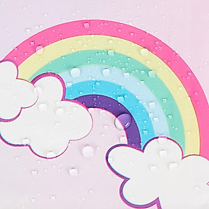 WERNNSAI Unicorn Party Tablecloth - 2 Pack Rainbow Unicorn Party Decorations 108'' x 54'' Disposable Table Cover Plastic Table Cloths for Girls Birthday Baby Shower Unicorn Themed Party Supplies