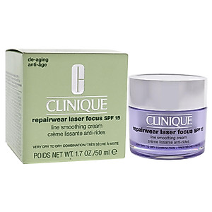 Clinique Repair Wear Laser Focus Line Smoothing Cream SPF 15, 1.7 Ounce (I0106656)