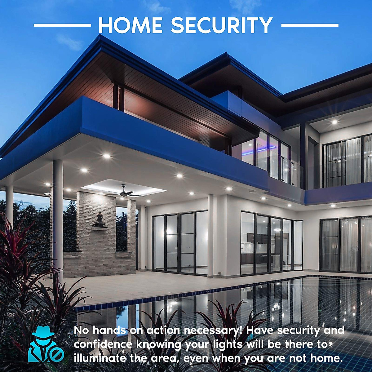 LUXRITE Dusk to Dawn PAR38 LED Bulb, 90W Equivalent, Automatic On Off Sensor, 5000K Bright White, 1250 Lumens, Wet Rated, Outdoor Security Spotlight, UL Listed, E26 Base (2 Pack)