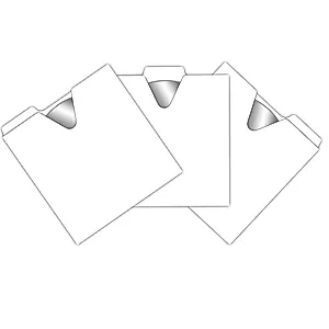Vaultz CD Sleeves - Pack of 100 Thin CD and DVD Sleeve File Folders for Preservation & Organizing w/Thumb Notch, Perfect for CD Sleeve Storage Boxes - White