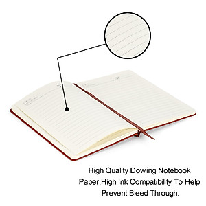 LBWCER Beauty and the Beast Leather Notebook Animated Movie Inspired Gifts Inspirational gifts for TV Movie fans Valentine's Day Gifts (Beauty)