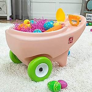 Step2 Springtime Wheelbarrow – Rose Pink – Toddler Role Play Garden Toy – Toddler Wheelbarrow – Perfect Easter Basket Alternative – Ideal for Easter Egg Hunts