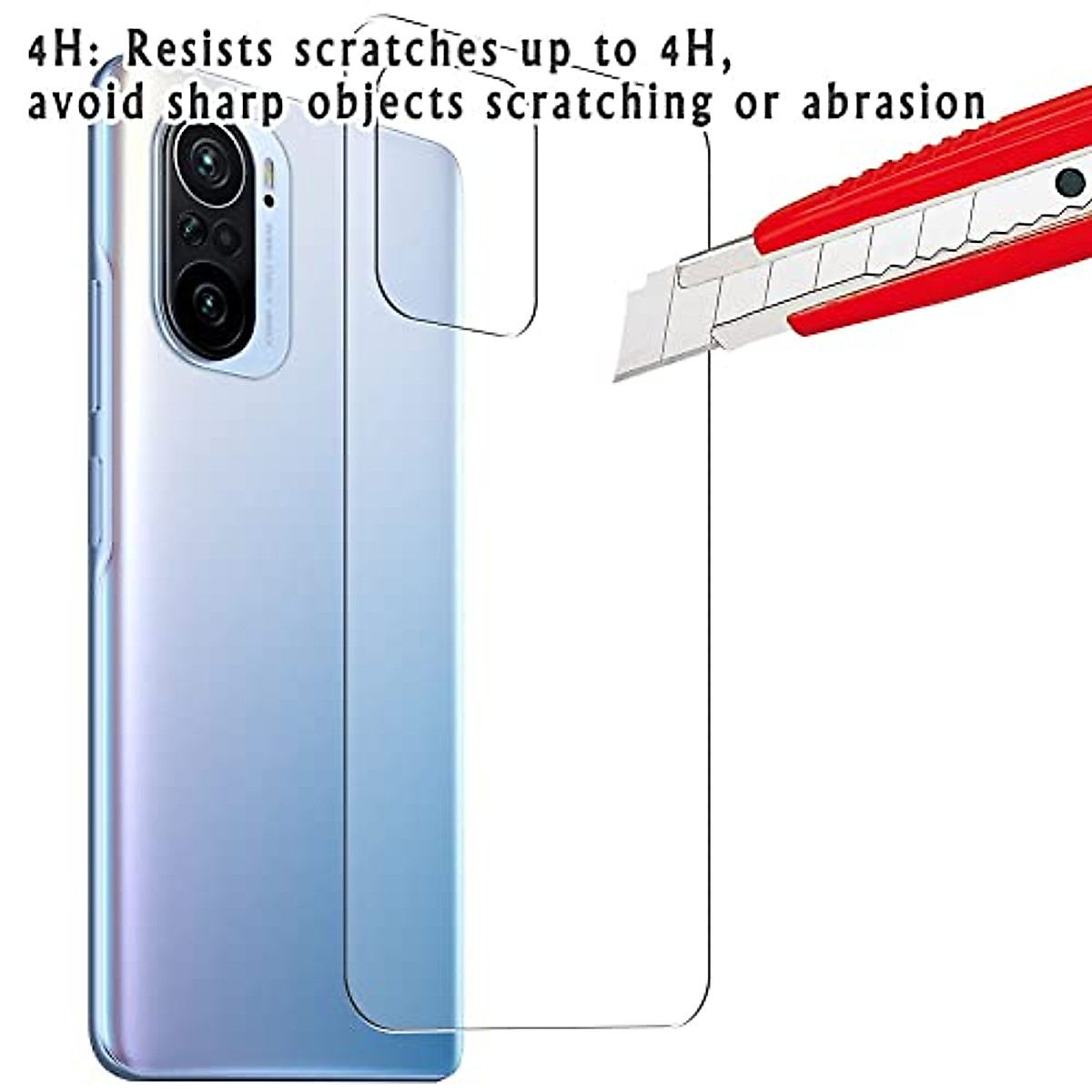 Vaxson 2-Pack Back Protector Film, compatible with EMPORIA SMART 6 TPU Guard Cover Skin Sticker [ Not Front Tempered Glass Screen Protectors ]