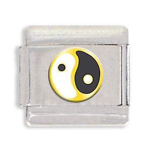 Clearly Charming Yin Yang Italian Charm